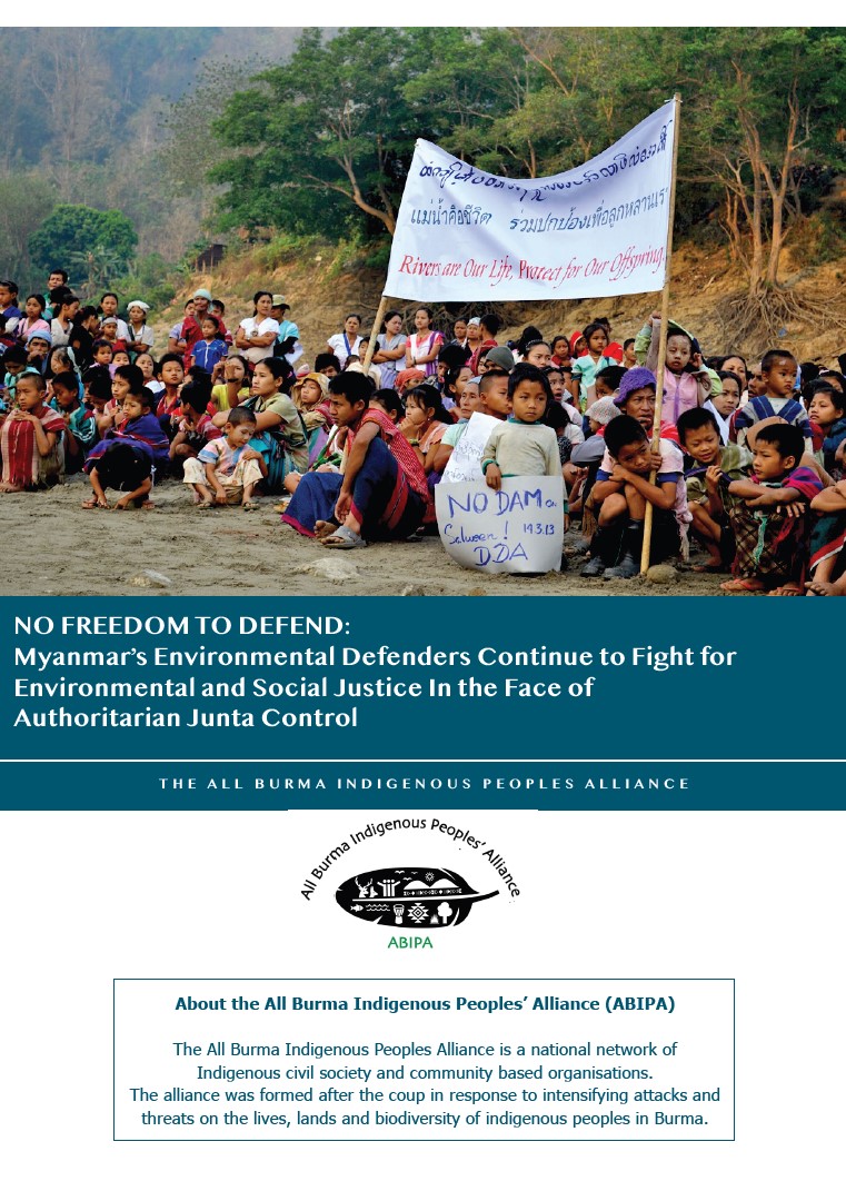New report: Myanmar’s environmental human rights defenders continue to ...
