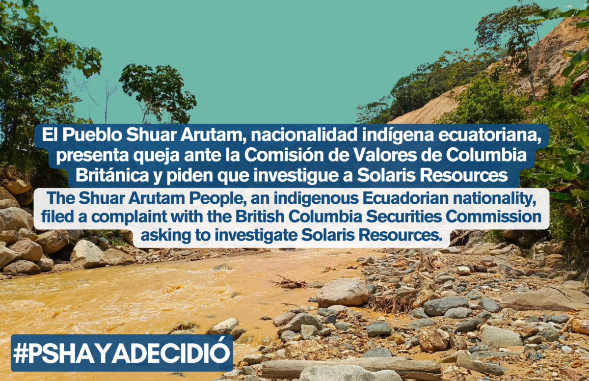 Complaint by Ecuadorian Indigenous Nation asks British Columbia ...