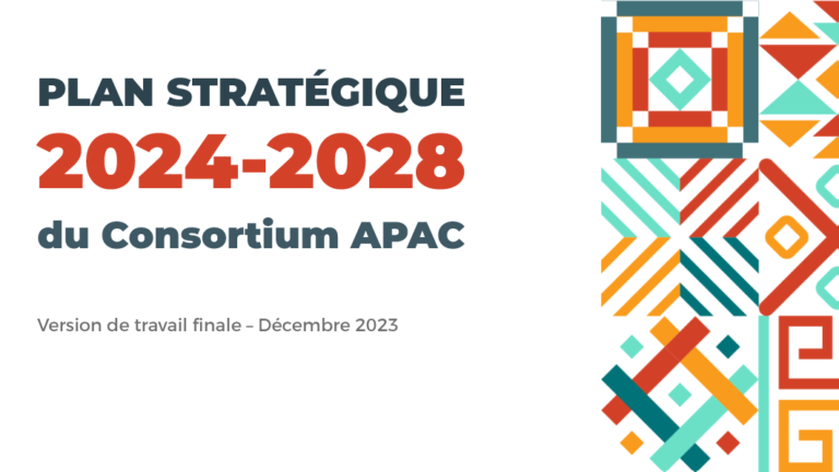 Plan stratégique 2024-2028 du Consortium APAC - ICCA Consortium